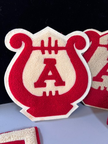Lot of 9 Vintage Letterman Patches – “A” Varsity Letters, Chevrons ...