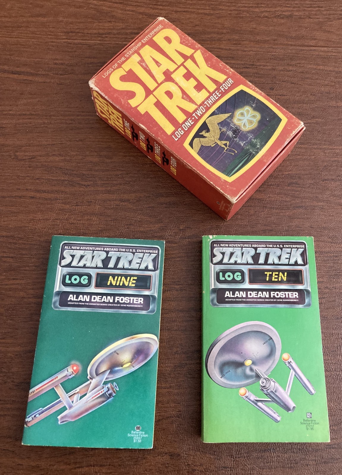 Star Trek Log Series Alan Dean Foster Books 9,10 &Box | eBay
