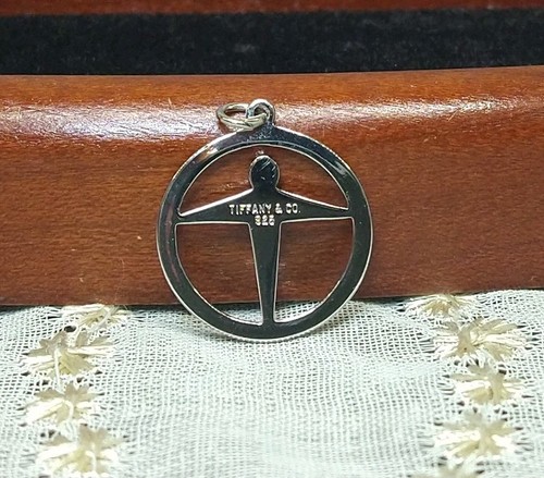 Vintage Tiffany & Co Sterling Silver "Manpower" Charm Necklace Pendant ...