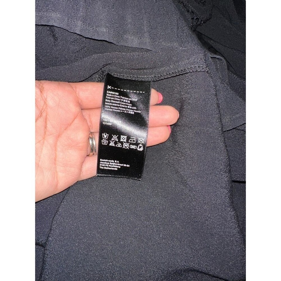 Scotch & Soda Paradise Cove Black Maxi Dress Size 1 | eBay