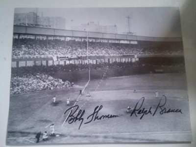 Ralph Branca and Robby Thompson Autographed Photo | eBay