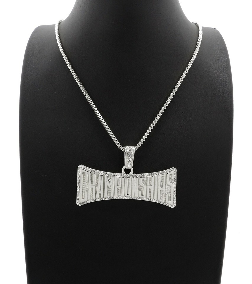 Hip Hop MEEK MILL CHAMPIONSHIPS PENDANT 18"~24" Box, Cuban, Rope Chain ...