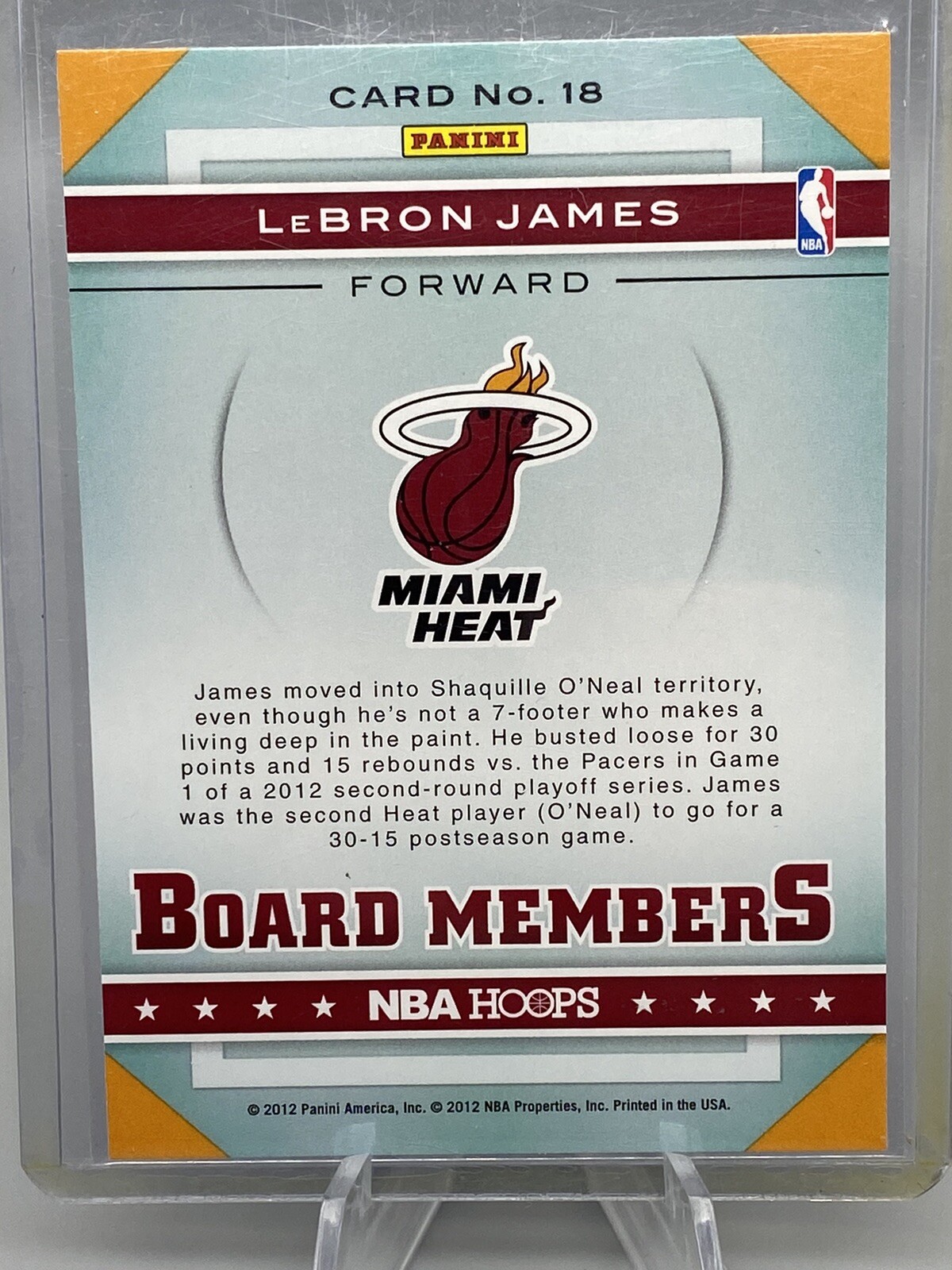 2012-13 NBA Hoops - Board Members #18 LeBron James for sale online | eBay