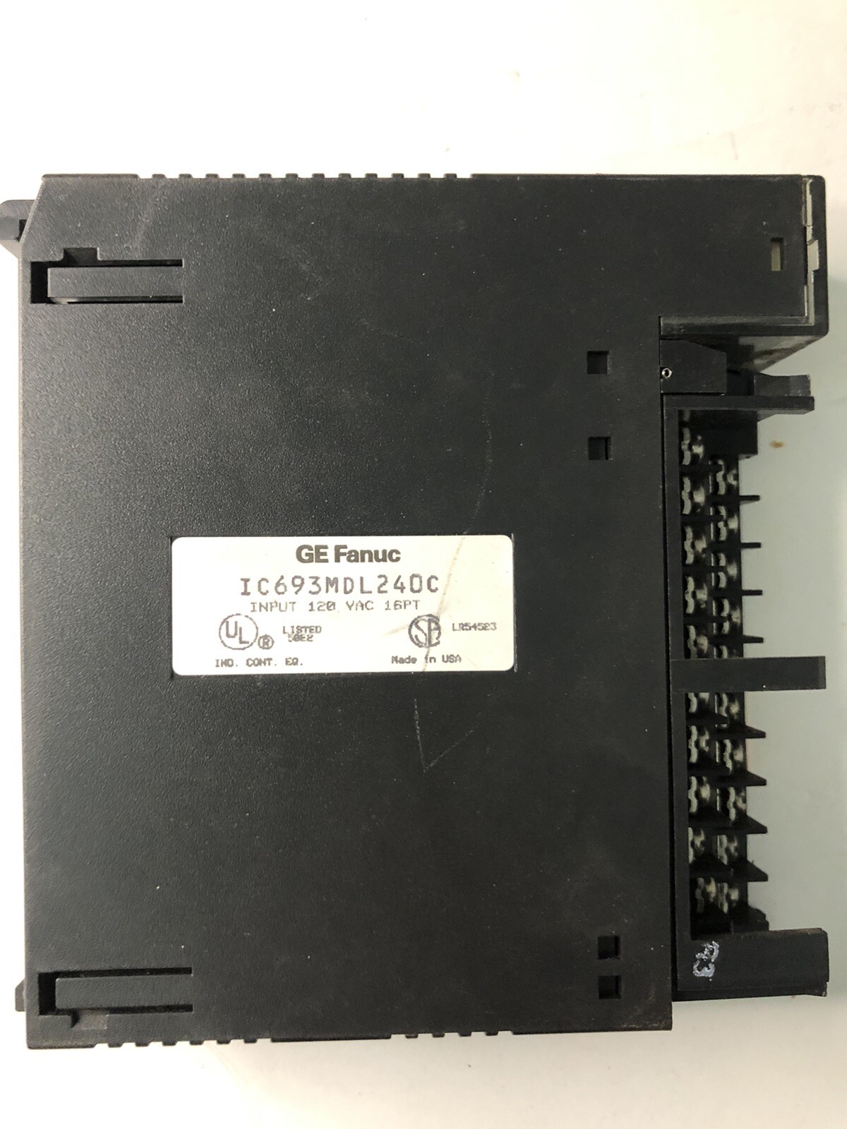 GE Fanuc IC693MDL240C Input 120 VAC 16 Point Module IC693MDL240 IC693 ...