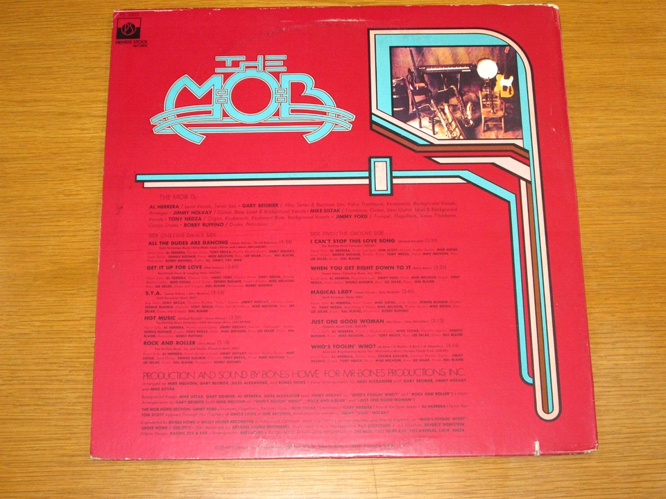 70s ROCK LP - THE MOB - PRIVATE STOCK 2005 - "THE MOB" | eBay