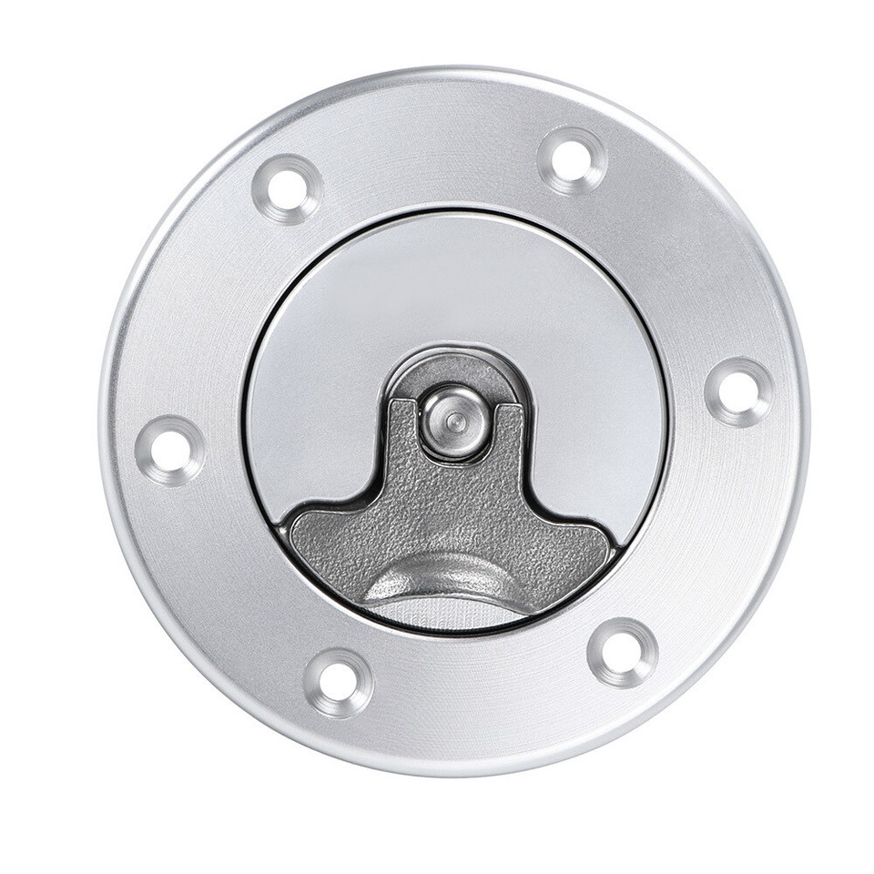 Billet Aluminum Universal Car Fuel Cell Gas Cap Flush Mount With 6Hole ...
