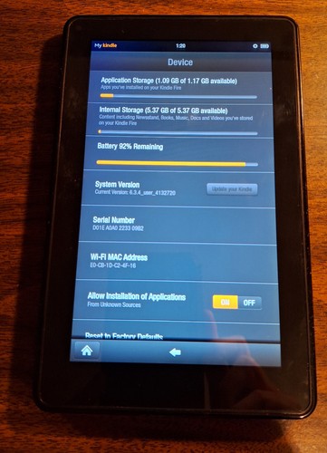 Amazon Kindle Fire (1st Generation, 5 GB Storage) | eBay