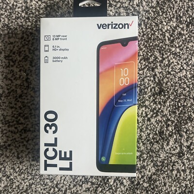 New Sealed TCL 30 LE 32GB 4G 6.1" Android HD Smartphone 13MP (Verizon ...