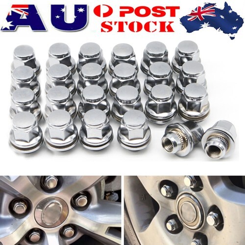 24PCS M12X1.25mm Silver Wheel Rim Racing Lug Nuts For Nissan PATROL GU ...