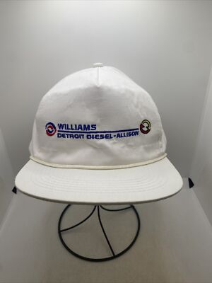 Williams Detroit Diesel-Allison Cap Hat Rope Snapback Baseball White ...