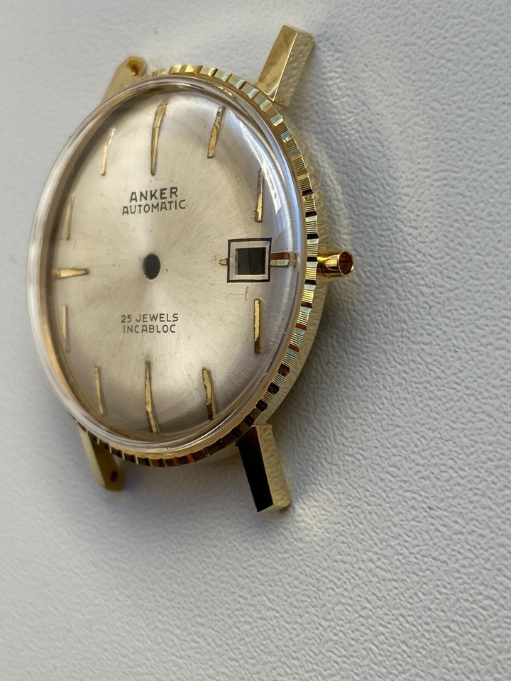 NOS WATCH PARTS CASE DIAL 25 JEWELS AUTOMATIC ANKER DATE RRR INCABLOCK PRICE | eBay