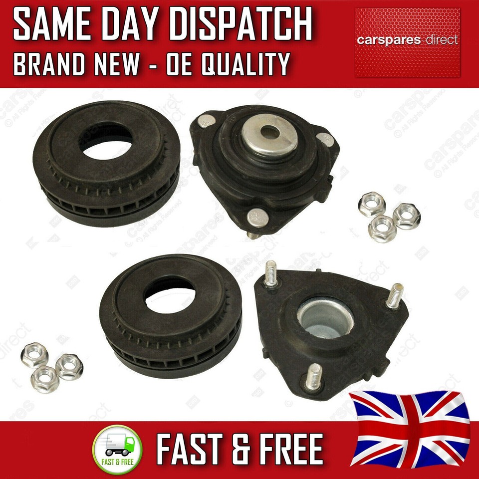 FORD FIESTA MK5 MK6 2001-10 FRONT STRUT TOP MOUNTS & BEARINGS X2 ...