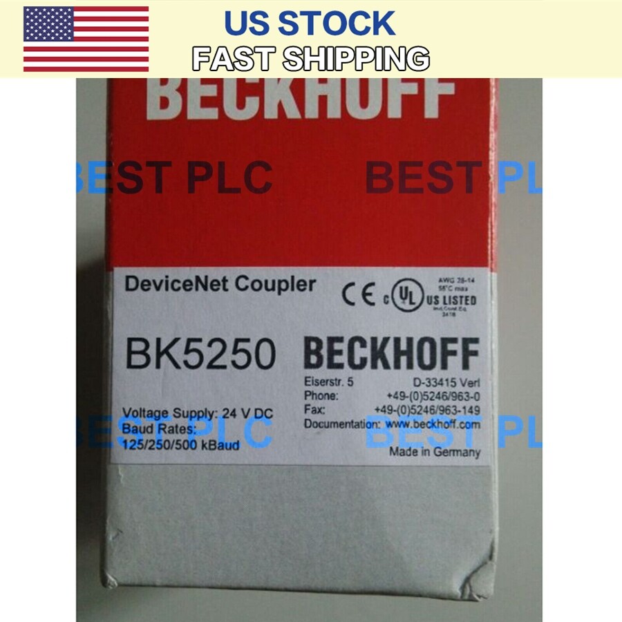 1PCS NEW FACTORY SEALED BECKHOFF BK5250 DEVICENET COMPACT BUS COUPLER ...