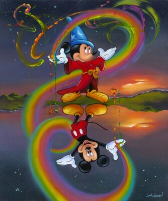 Two Faces of Mickey - Jim Warren - Limited Edition Giclée on Canvas | eBay