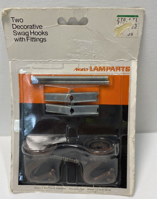 Angelo Brothers Lamparts 2 Decorative Swag Hooks New Old Stock 1976 ...