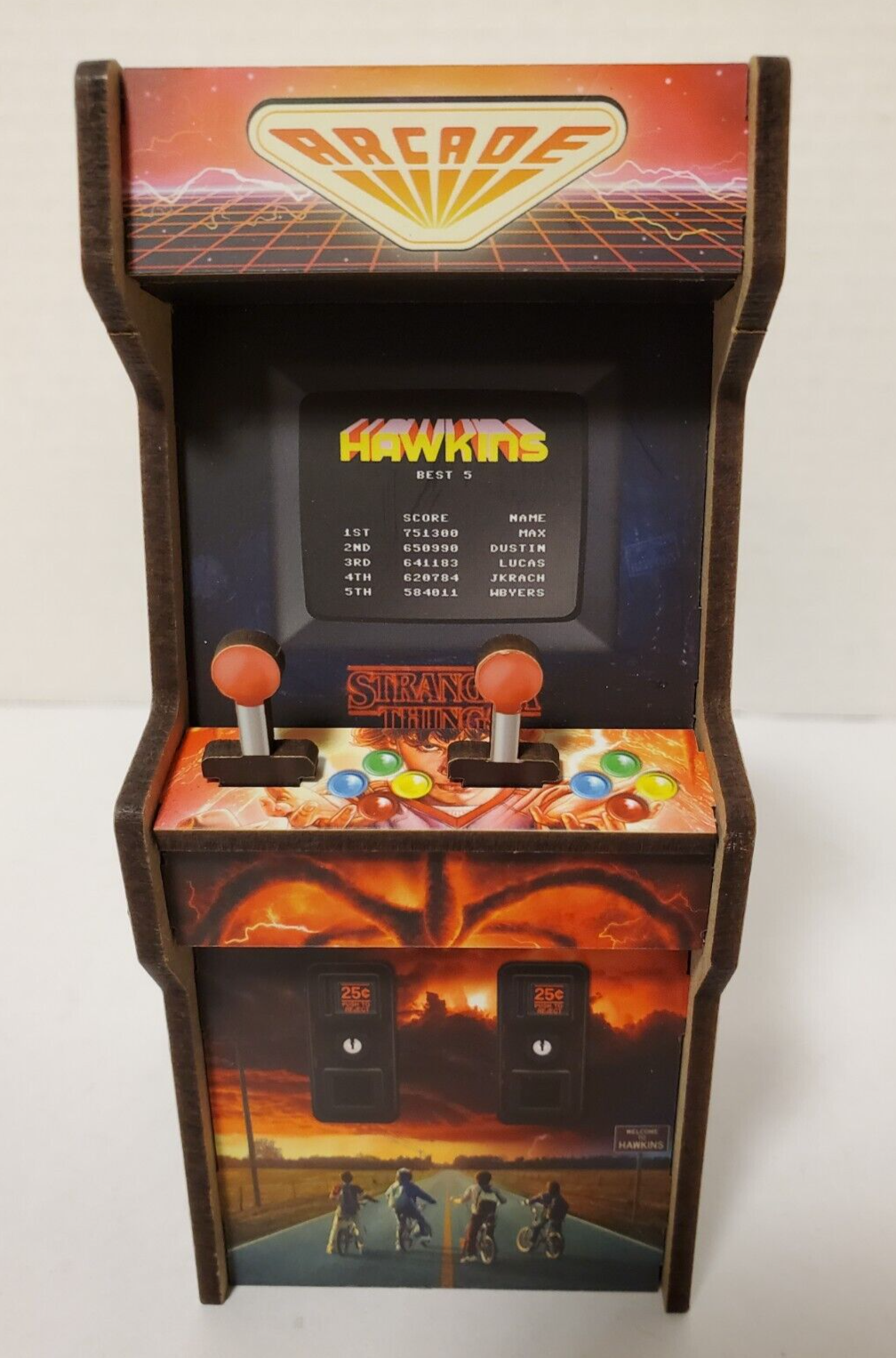 Stranger Things - Arcade Cabinet 5.5" Pencil Holder Desk Caddy Display ...