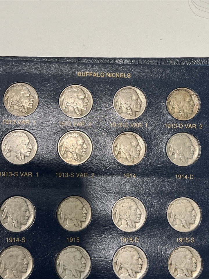 Complete 64 Coin BUFFALO NICKEL SET Nice Original Dates Collection! | eBay