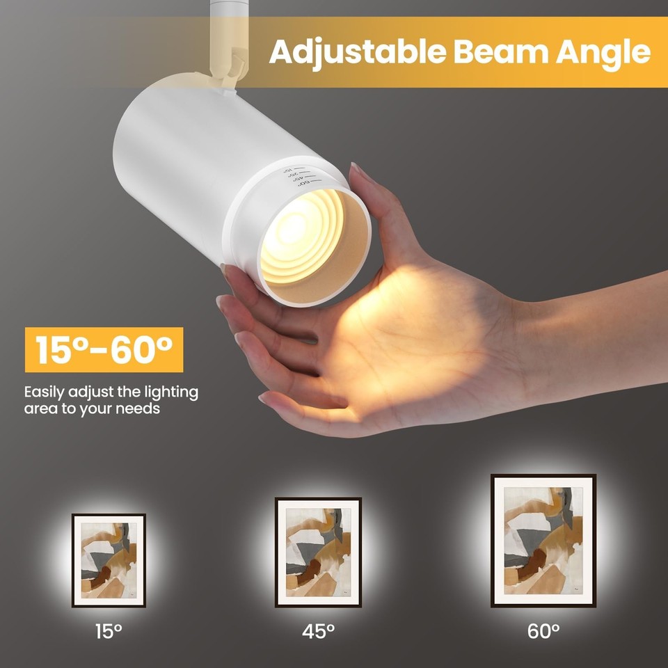 5-Color Zoomable 6 Light Track Lighting Fixtures Ceiling for Kitchen ...