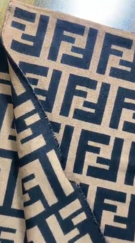 Fendi Roma FF Logo Wool Scarf Made In Italy | eBay