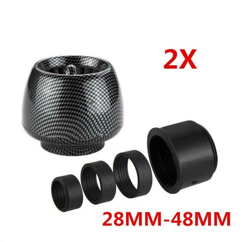 2Pcs Motorcycle ATV Cold Air Intake Filter 28mm-48mm Inlet Mushroom ...