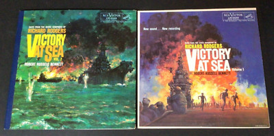 Victory At Sea Vol. 1 & 2 Richard Rodgers 33 LP Vinyl RCA Victor LM ...