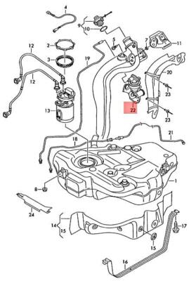 Genuine VW Golf R32 GTI Rabbit Diagnosis Pump For Fuel System ...