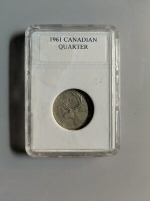1961 Elizabeth II Silver 25 Cent Canadian Quarter | eBay