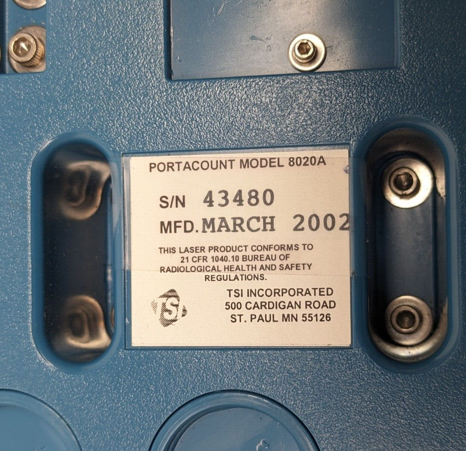 TSI Portacount Plus 8020 Respirator Mask Fit Tester | eBay