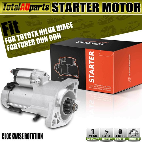 Starter Motor for Toyota Hilux HiAce Fortuner GUN123 GUN125 GUN156 ...