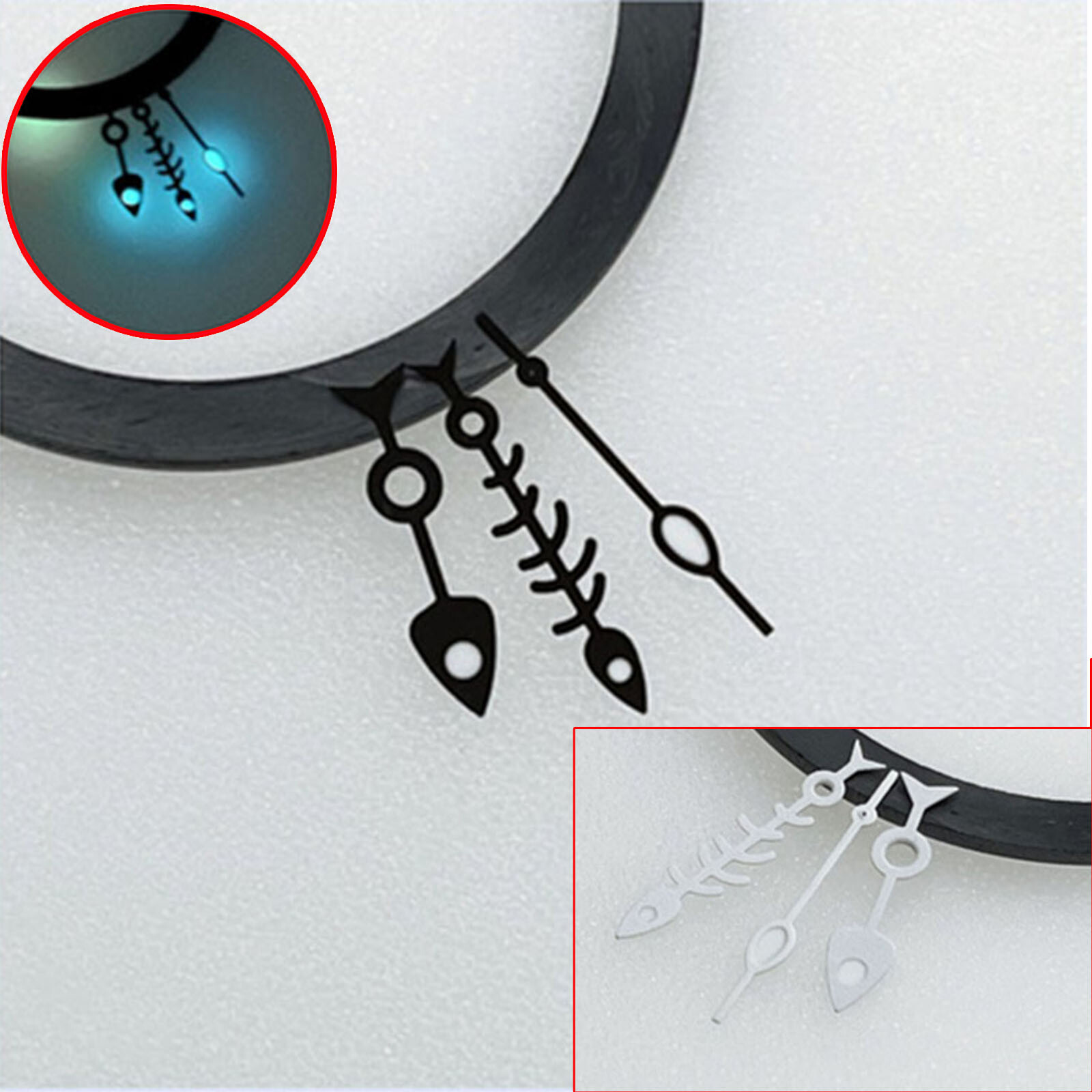 Luminous Watch Hand Modified Watch Needle Assembly For NH36 NH35 Diving ...