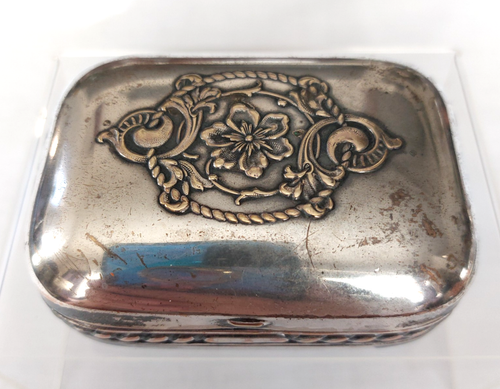 Antique Victorian Sterling Silver Repousse' Soap Dish Box Art Nouveau ...