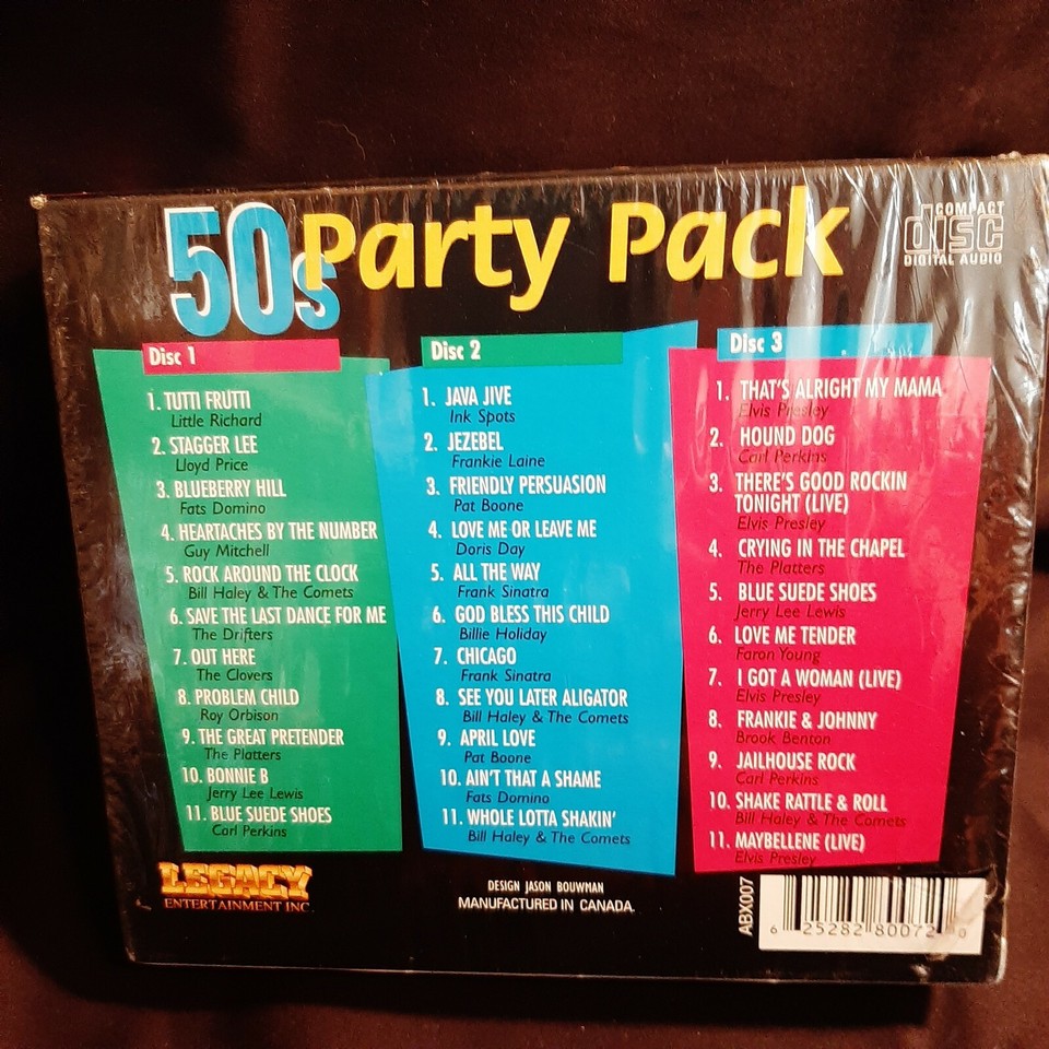 50's Party Pack 2nd Edition / Various Artists (3 CD) BRAND NEW ...