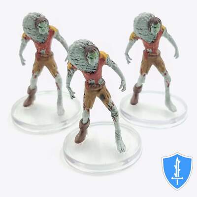 Drowned Assassin x3 - Boneyard #11 D&D Icons of Realms Sea Zombie ...