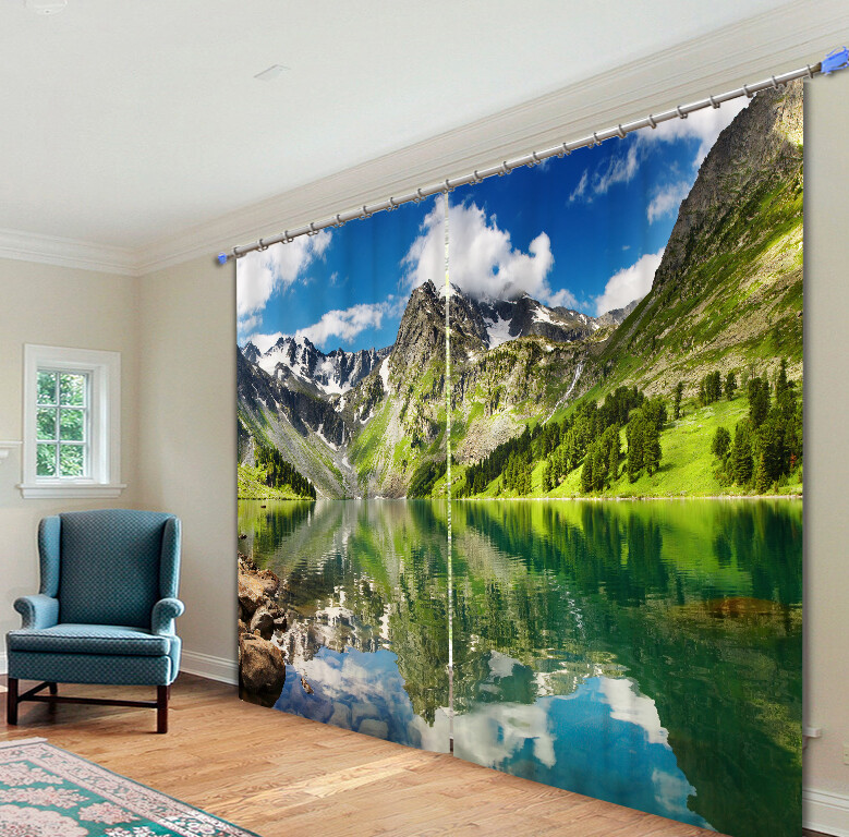 3d Scenery Window Curtains