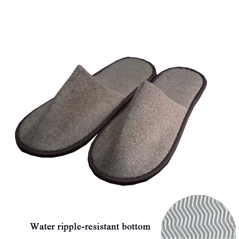 10Pairs Disposable Slippers Closed Toe Spa Slippers Non-Slip Hotel ...
