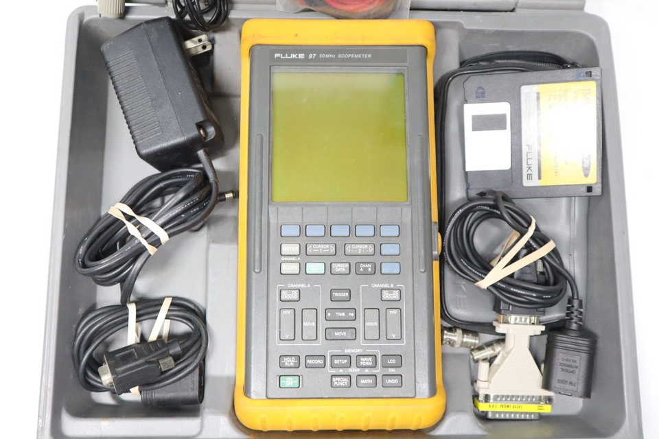 Fluke 97 Auto Scopemeter Dual Trace 50 MHz Handheld Oscilloscope - READ ...