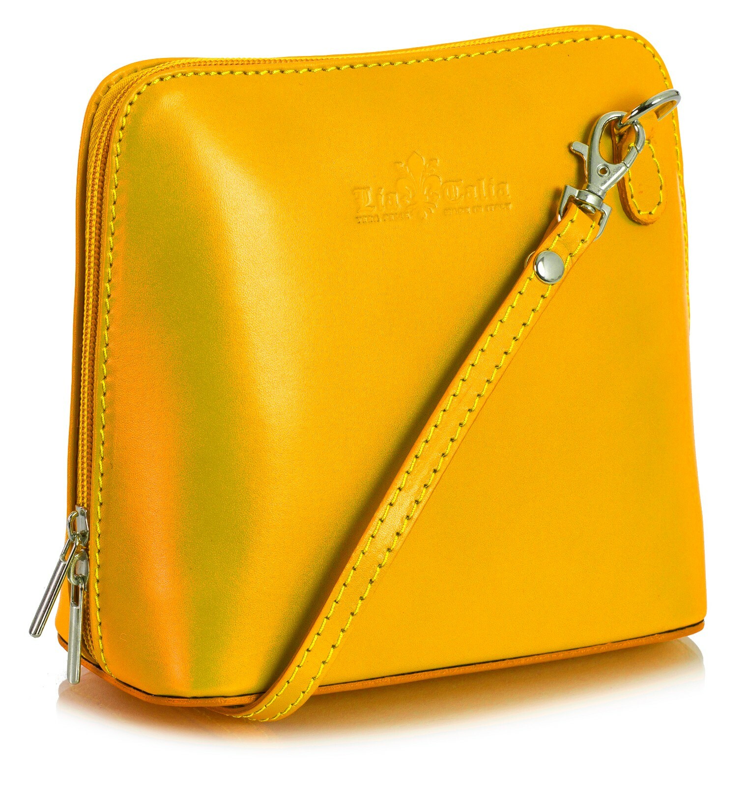 Womens Vera Pelle Mini Genuine Italian Leather Shoulder Cross Body ...