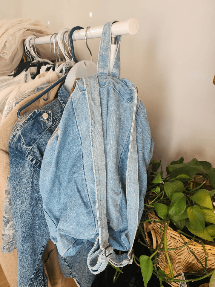 90s Denim Backpack Rucksack Jean Y2K | eBay