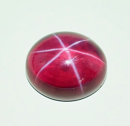 Natural 13.75 Ct Mozambique Rays Red Star Ruby Oval Cabochon Certified ...