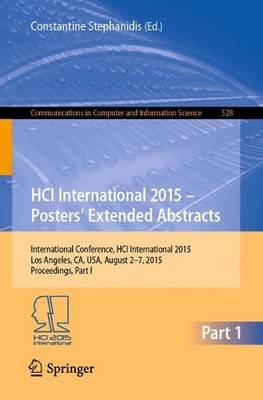 HCI International 2015 - Posters Extended Abstracts: International ...