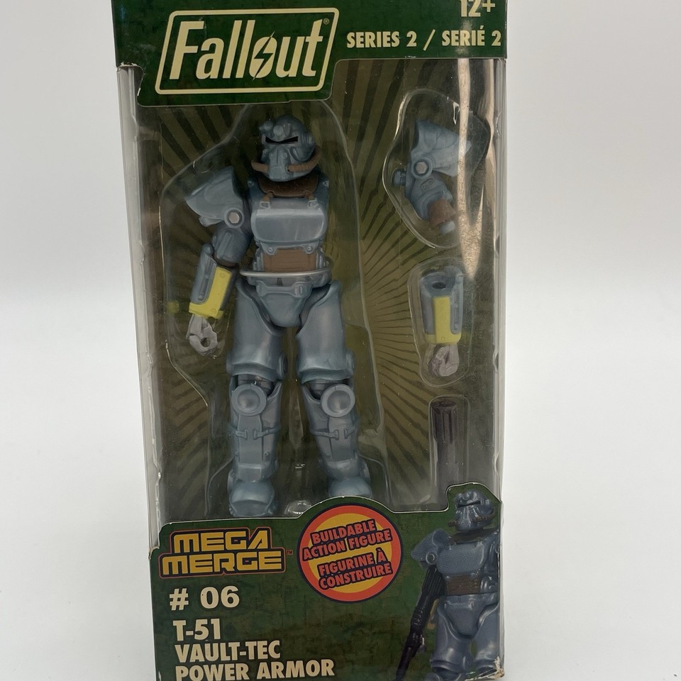 Fallout Mega Merge Action Figure #06 T-51 Vault-Tec Power Armor 2018 ...