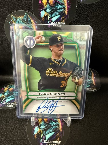 2025 Topps Tribute Baseball Paul Skenes 78/99 #TA-SKE On Card GREEN ...