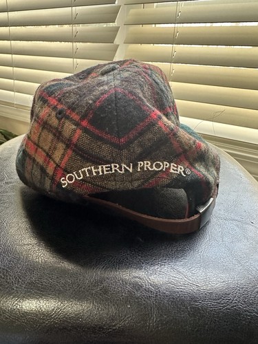 Southern Proper Red/Green Plaid Baseball Hat Cap Dog Labrador ...