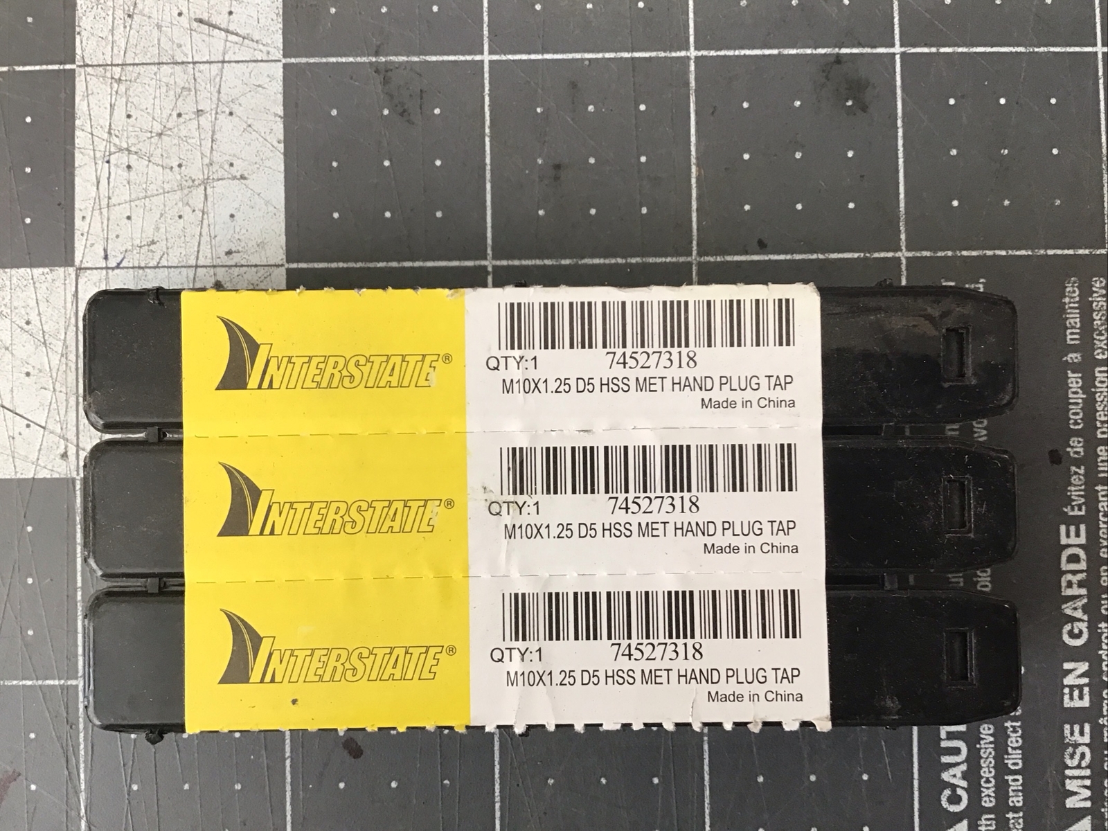 3 Interstate M10x 1.25 D5 HSS Hand Plug Tap (LP03C) | eBay