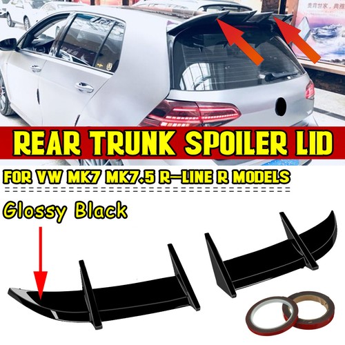 Glossy Black Rear Trunk Spoiler Lid For VW Golf MK7 MK7.5 R-LINE R | eBay