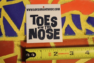 TOES ON THE NOSE Tag Retro Longboard Surfboard Vintage Surfing Decal ...