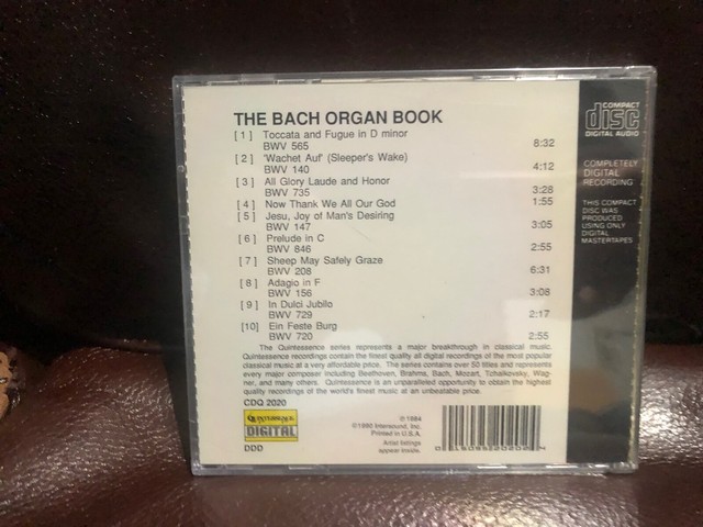 The Bach Organ Book (CD, Feb-1993, Quintessence) for sale online | eBay