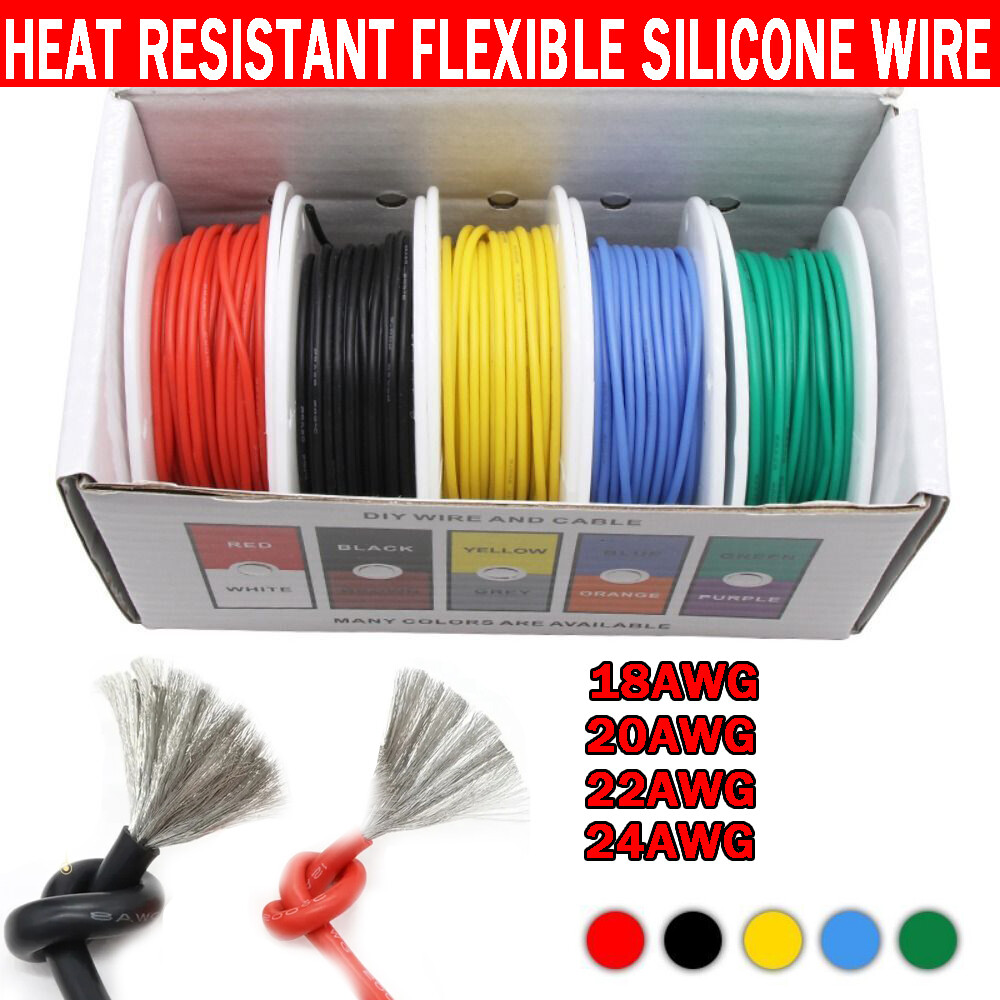 Heat Resistant Electrical Tinned Flexible Silicone Wire Stranded Cable ...