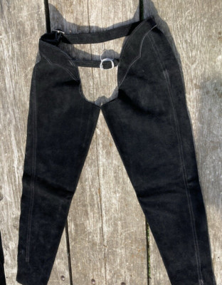 Barnstable Child size 10 Black split leather work/schooling chaps NWOT ...