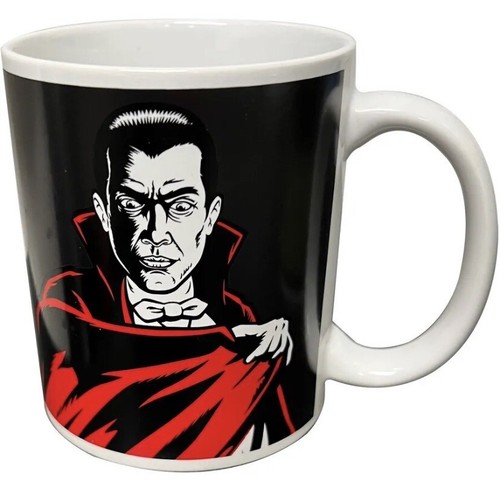 Dracula Colour Changing Mug - Universal Monsters Black Red Halloween ...